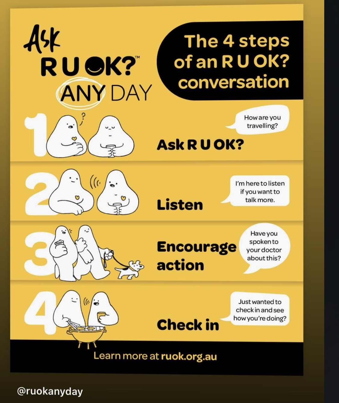 R U OK? Day: As in you – are YOU ok too? - The Big Smoke